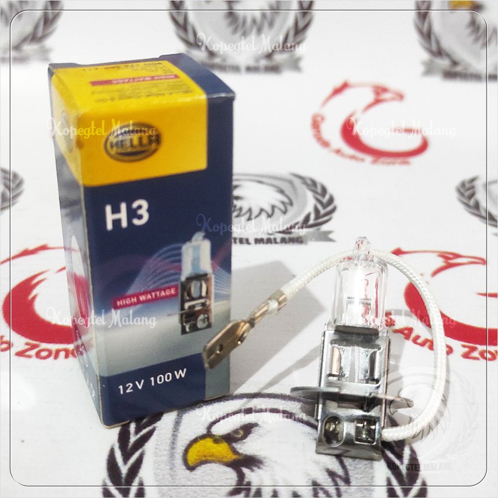 Jual Lampu Halogen H3 12V 100W HELLA 10802bk | Shopee Indonesia