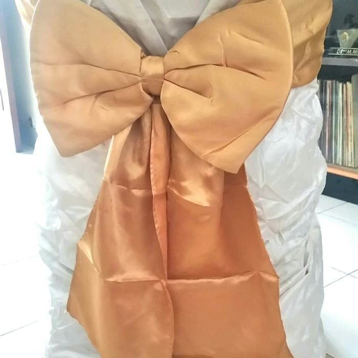 Jual Silakan Order Pita Dekorasi Kursi Wedding bahan Satin Murah ...