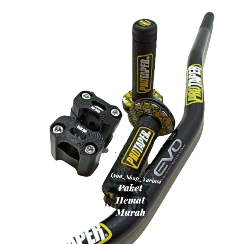 Jual Stang Fatbar Protaper Evo Low Plus Raiser Stang Plus Handgrip ...