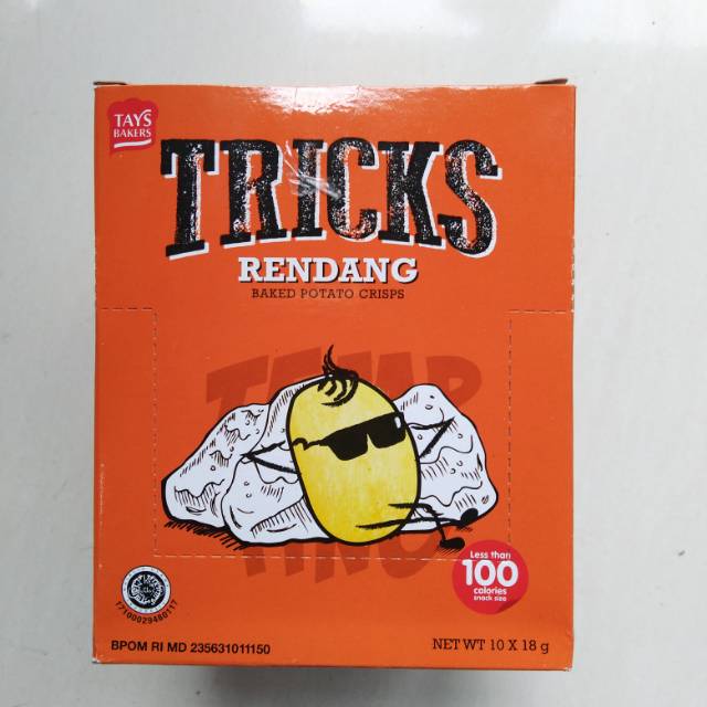 Jual Tricks Crisps Rendang Biskuit Kentang Panggang [10 x 20 g ...
