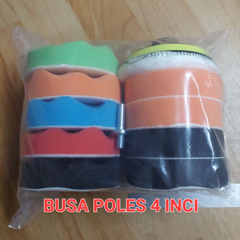 Jual Spon Busa Poles Mobil Motor 5" 12pc Sponge Wool Polishing Set ...
