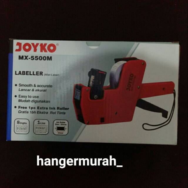 Jual Alat Mesin Label Harga Price Labeller Joyko MX-5500 1 Baris 8 ...
