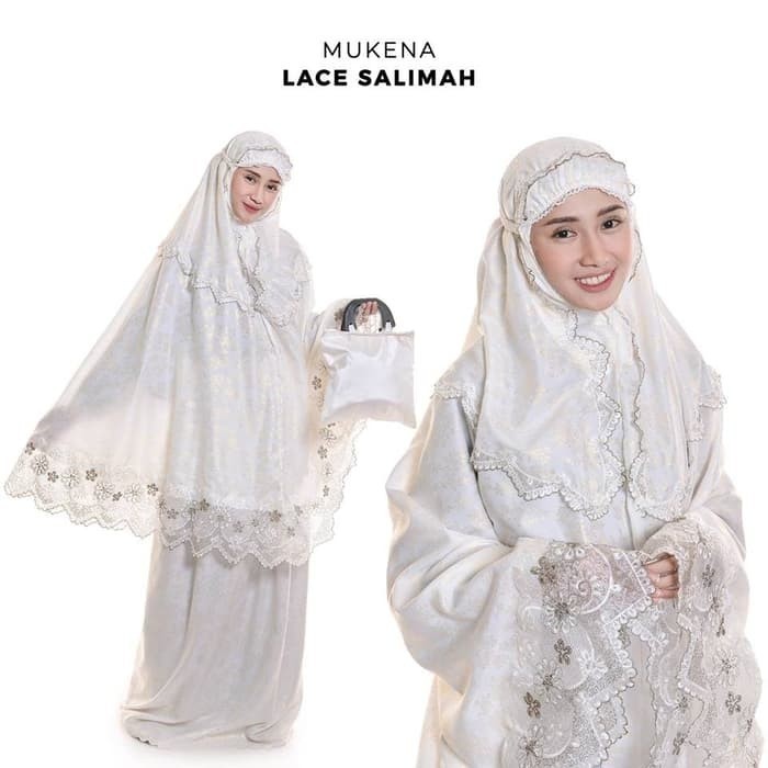 Jual Mukena Dewasa Murah Katun Putih Polos Mukena Putih Renda Bahan ...