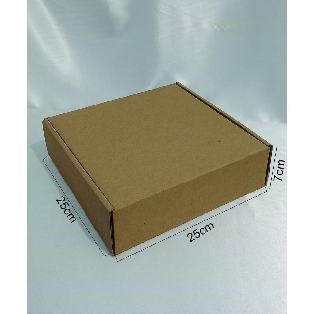 Jual BOX / KOTAK / KARDUS 25x25x7 cm Polos / Die Cut/ Box Hampers/ Box ...