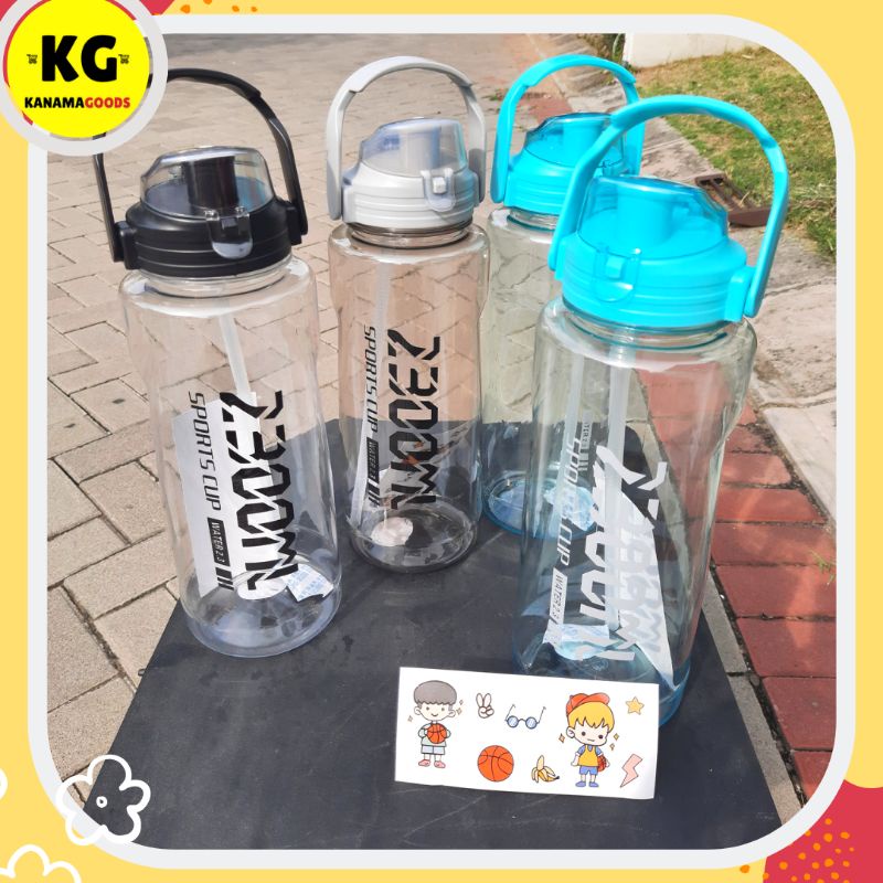 Jual BOTOL MINUM BENING / BOTOL MINUM OLAHRAGA 2 LITER STIKER 2D ...