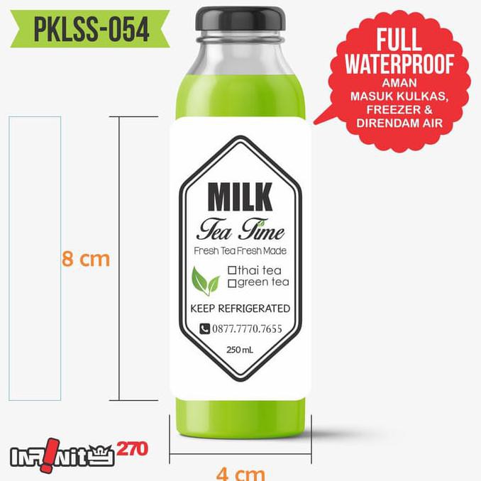 Jual Sticker Label Botol Plastik Pet Stiker Kemasan Minuman Jamu Pklss ...