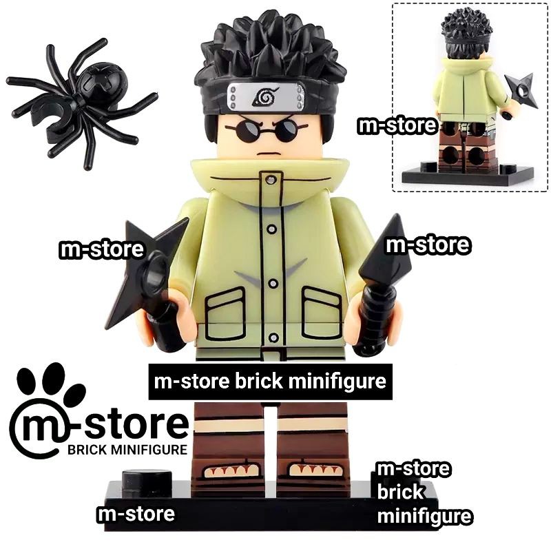 Jual brick naruto aburame shino mini toy figure | Shopee Indonesia