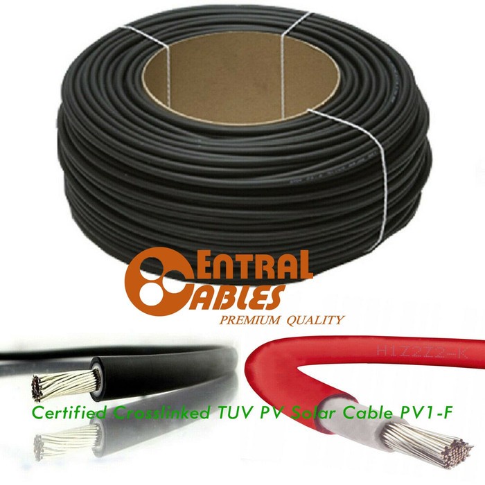 Jual Kabel Solar PV1-F 10 mm2 8 AWG 1000V M Solar Panel Kabel Surya ...