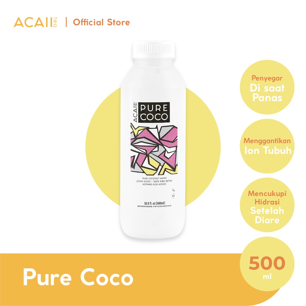 Jual Acaii Tea Pure Coco 500ml | Shopee Indonesia