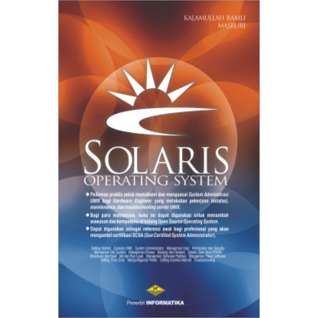 Jual BUKU SOLARIS OPERATING SYSTEM - KALAMULLAH RAMLI | Shopee Indonesia