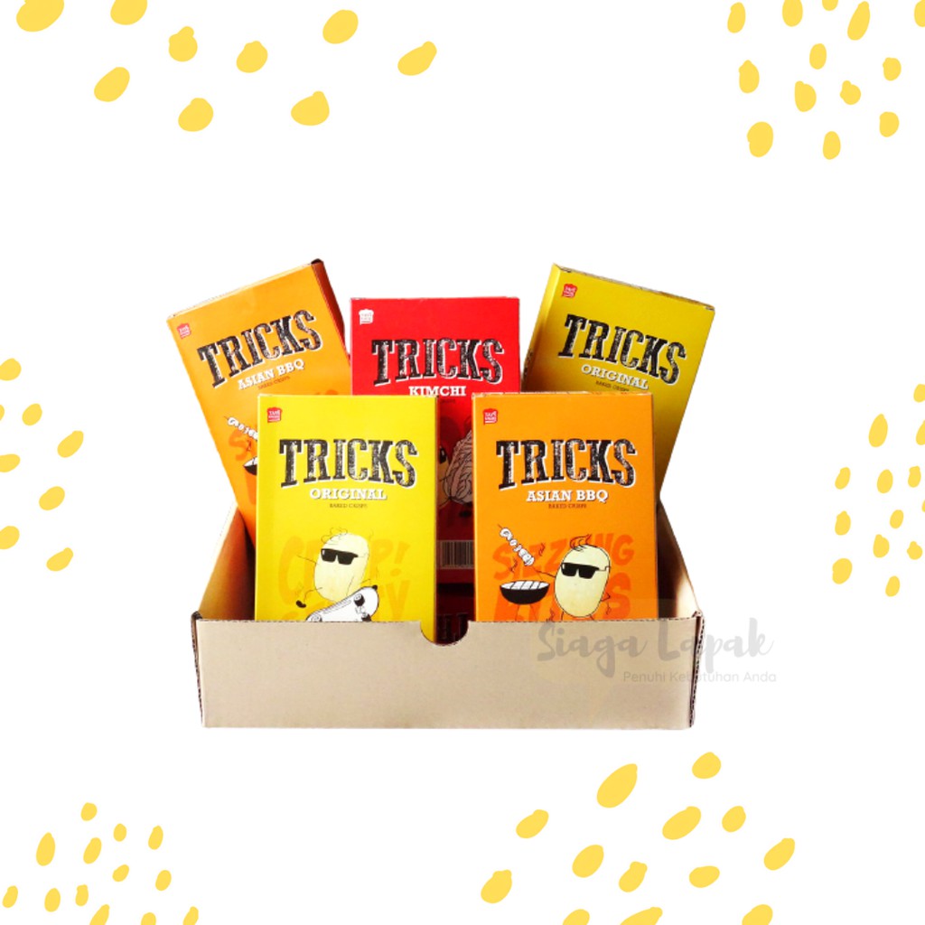 Jual Tricks Snack Kentang Panggang Rasa Ori/BBQ/Rendang/Kimchi isi 10pc ...