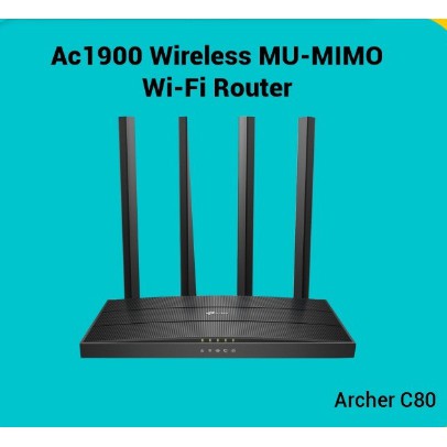 Jual TPLINK Archer C80 AC1900 mbps Dual band MU-MIMO Gigabit Router ...