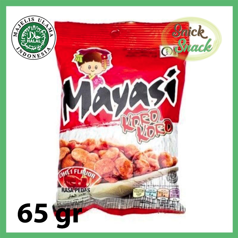 Jual Mayasi Kacang Koro Pedas 65 gr Mayashi Broad Beans Chili Flavor ...