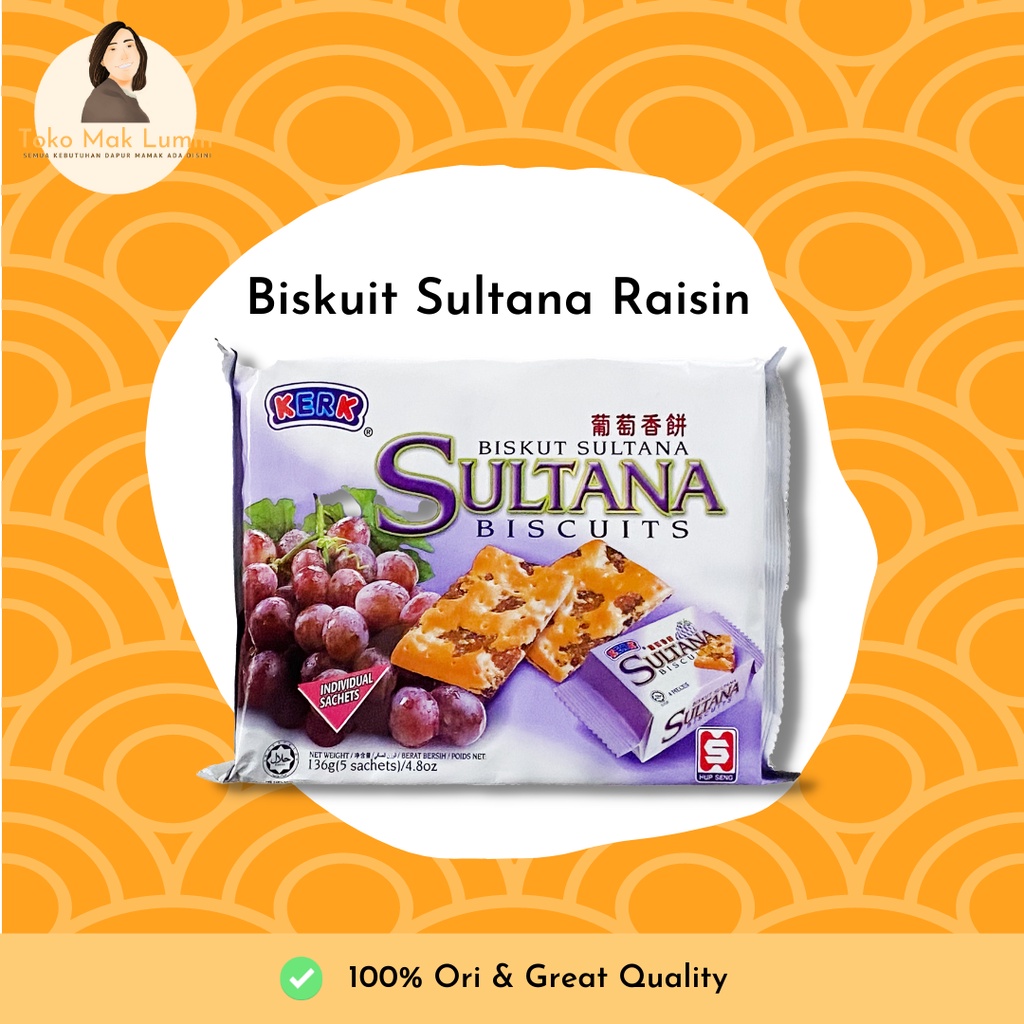 Jual Biscuit Sultana / Biskuit Sultan KERK Sultana Biscuit 136gr Import ...