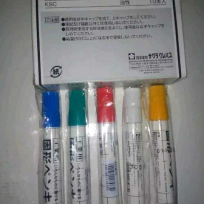 Jual spidol SAKURA STEEL SOLID MARKER/penanda besi permanen Biru ...