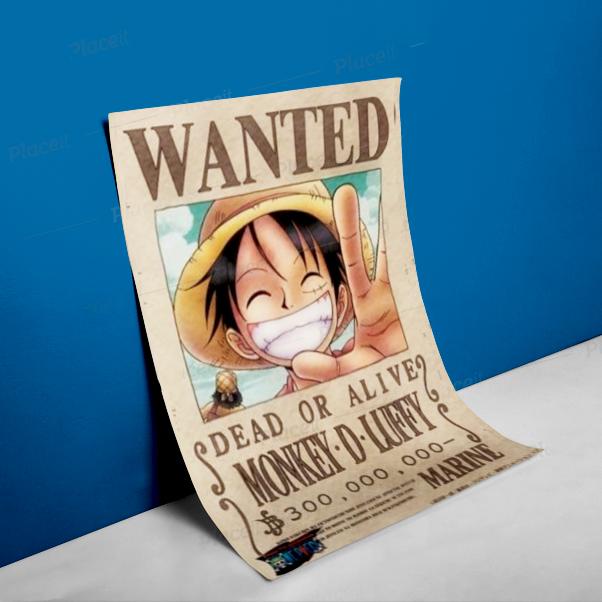 Jual POSTER STICKER ONE PIECE WANTED | Shopee Indonesia