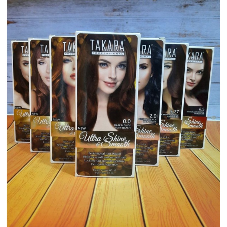 Jual TAKARA Profesional Ultra Shine & Smooth Hair Color / Cat Rambut TAKARA | Shopee Indonesia