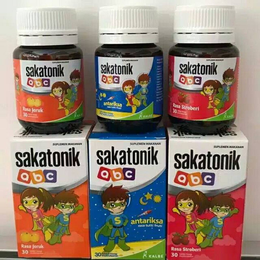 Jual SAKATONIK ABC Multivitamin Lengkap Pertumbuhan Anak ISI 30Tablet ...