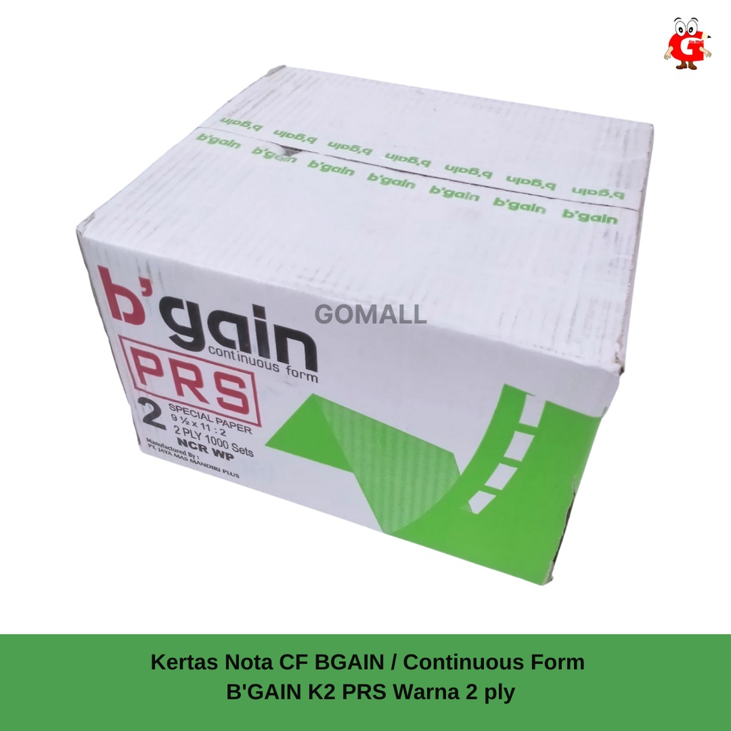 Jual Bgain Kertas Continuous Form / CF K2 W PRS - 2 Ply Rangkap ...