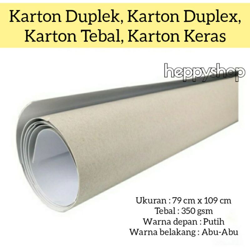 Jual Karton Duplek, Karton Duplex, Karton Tebal, Karton Keras | Shopee ...