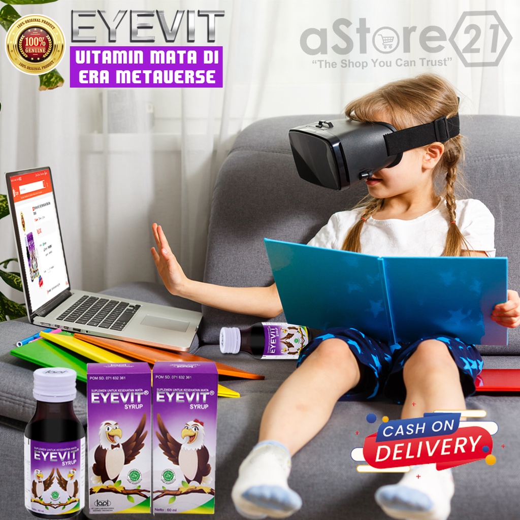 Jual Eyevit Syrup 60 ml (1 botol) Vitamin Mata Anak Terbaik Terlaris ...