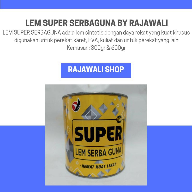 Jual LEM SUPER / LEM KUNING / LEM SERBA GUNA (300 GR & 600 GR) | Shopee ...