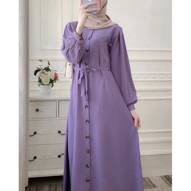 Jual 𝐏𝐆𝐌𝐓 • RALINA DRESS GAMIS CRINKLE AIRFLOW / GAMIS KONDANGAN PESTA ...