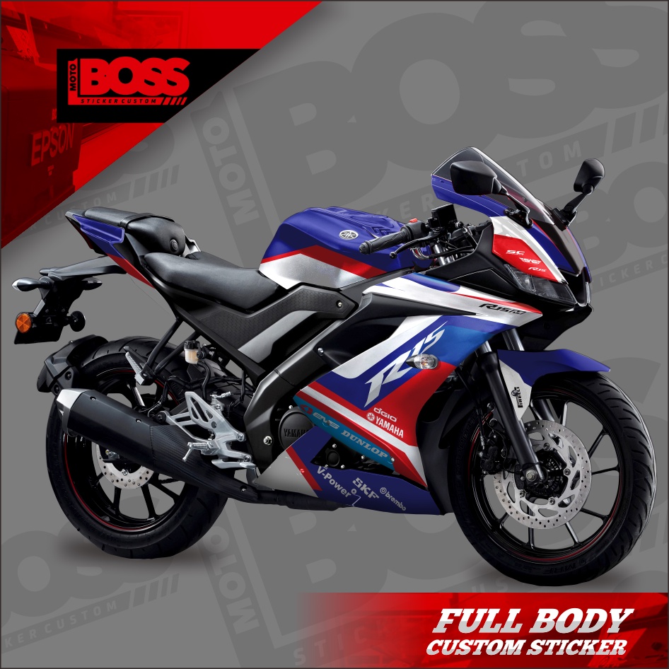 Jual Decal Sticker Yamaha R15 V3 Full Body Striping dekal stiker Full ...