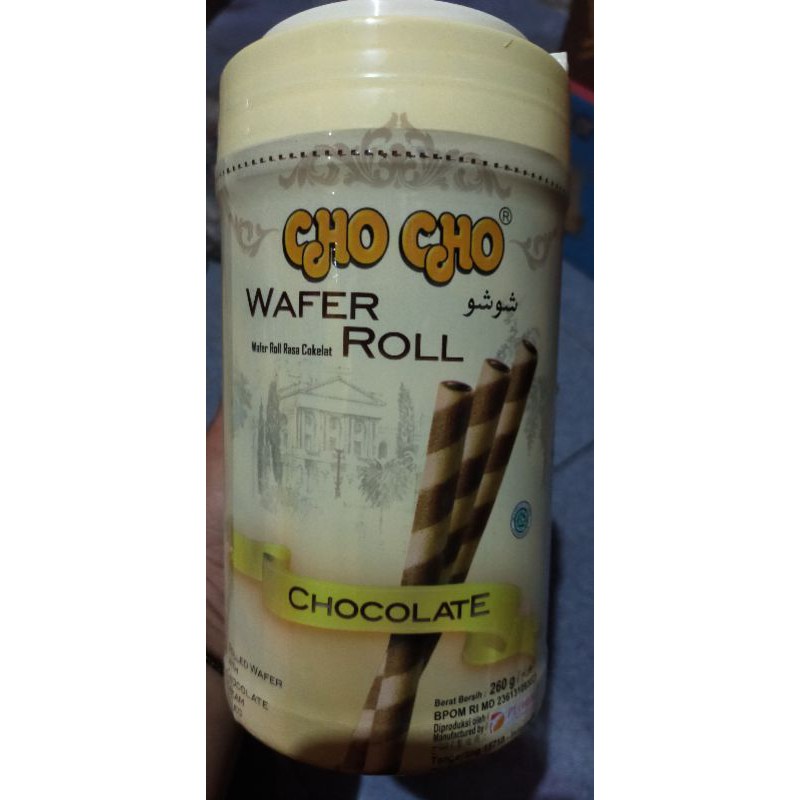 Jual Cho Cho wafer roll chocolate 260gr | Shopee Indonesia