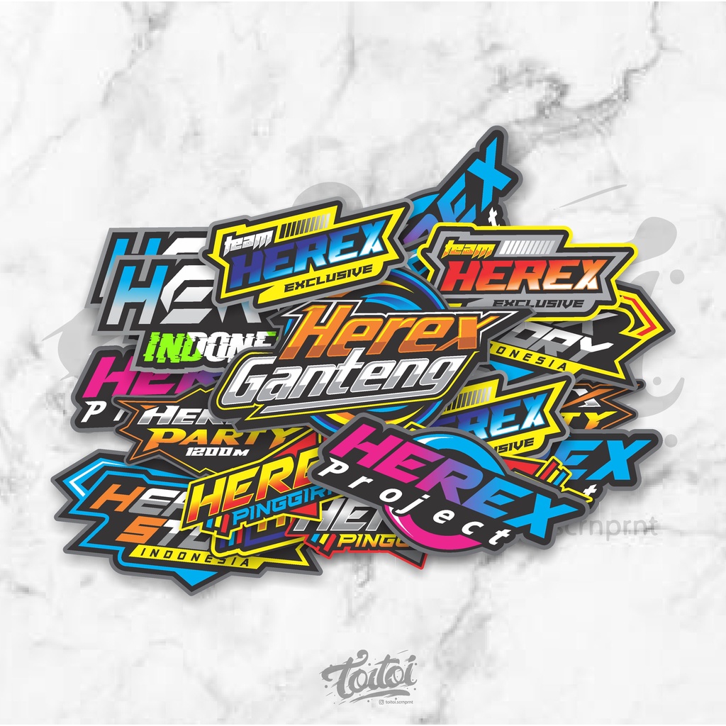 Jual STIKER VARIASI RACING HEREX, STIKER RACING, STIKER HEREX | Shopee ...
