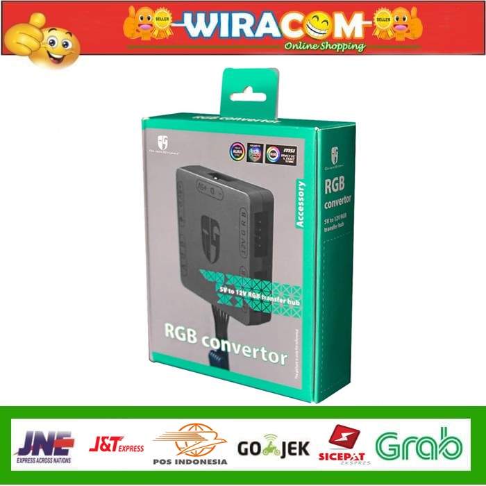 Jual DEEPCOOL RGB Convertor 5v ARGB To 12v RGB Transfer Hub Converter ...