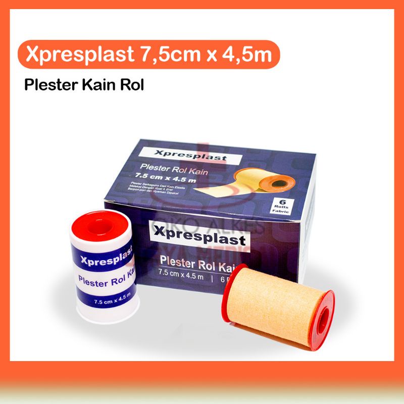 Jual Plester Luka Roll | Plester Rol Kain First Aid 7.5cm x 4.5m Xpresplast | Shopee Indonesia
