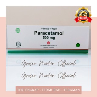 Jual PARACETAMOL TABLET GENERIK OBAT DEMAM SAKIT GIGI SAKIT KEPALA ...