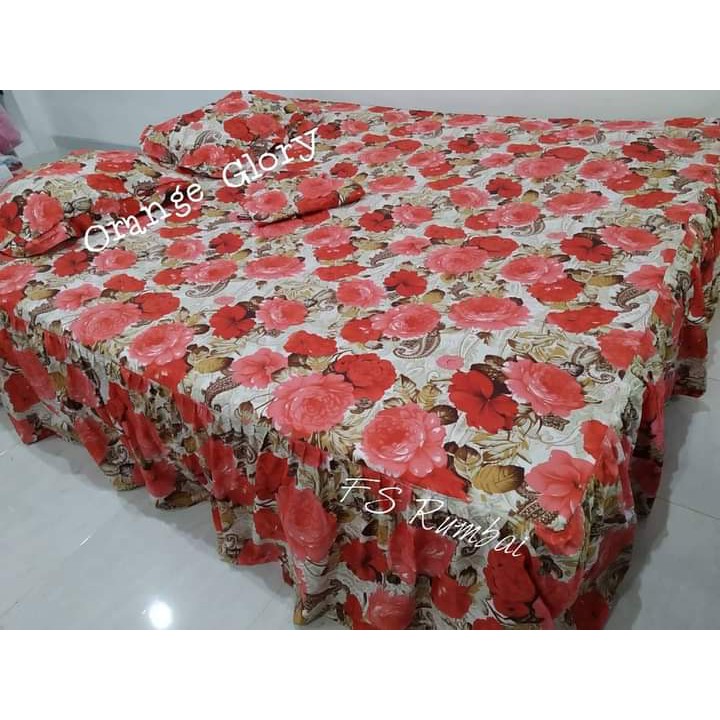 Jual sprei rumbai homemade murah ukuran 160 dan 180 katun halus ...
