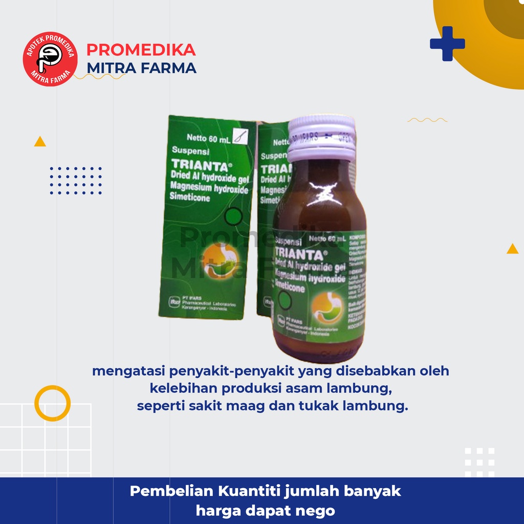 Jual Trianta Syrup 60 ml / Obat Maag Dan Gangguan Pencernaan | Shopee ...