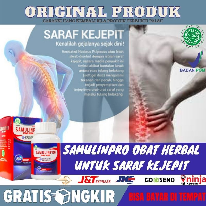 Jual Obat Sakit Pinggang Saraf Kejepit,Sarap Pinggang Kejepit Samulinpro Sehat Sendi 100% Asli ...