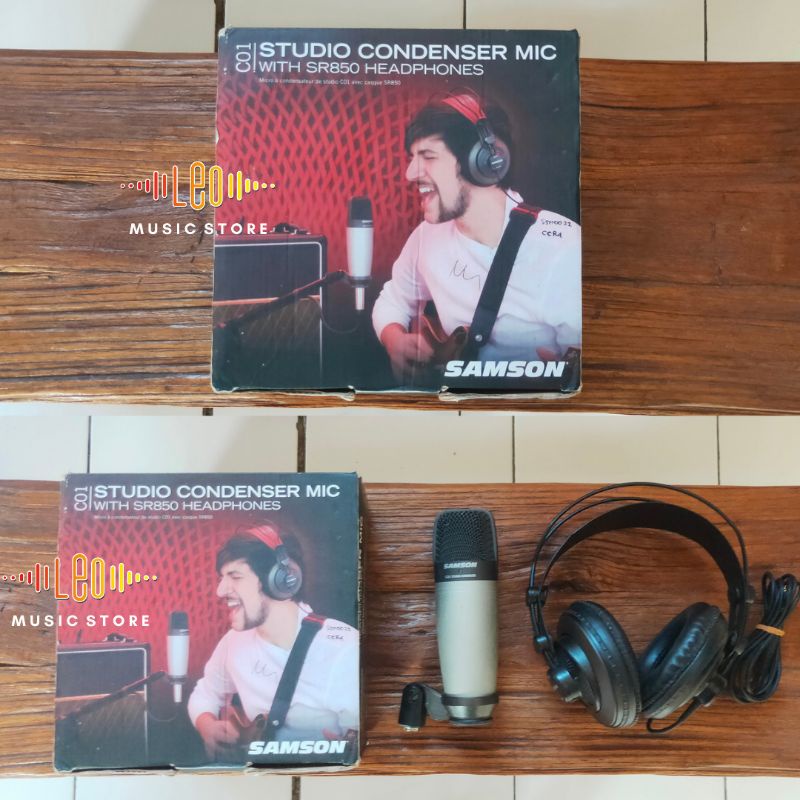 Jual mic condenser samson C01 dan headphone Samson SR850 | Shopee Indonesia