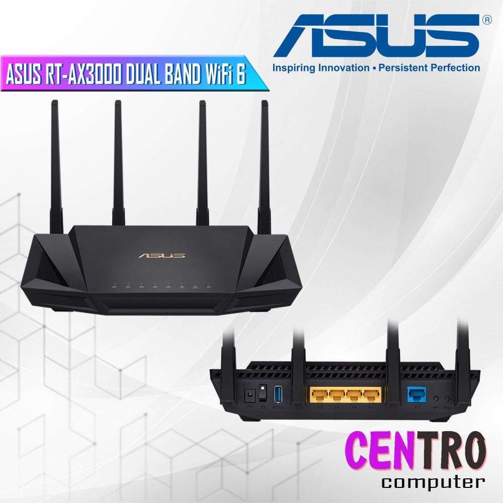 Jual Asus RT-AX3000 Dual Band - ASUS RT-AX3000 DUAL BAND WiFi 6 ROUTER ...