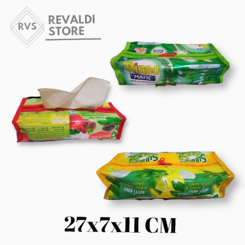 Jual TEMPAT TISSUE DAUR ULANG BUNGKUSAN PLASTIK | Shopee Indonesia
