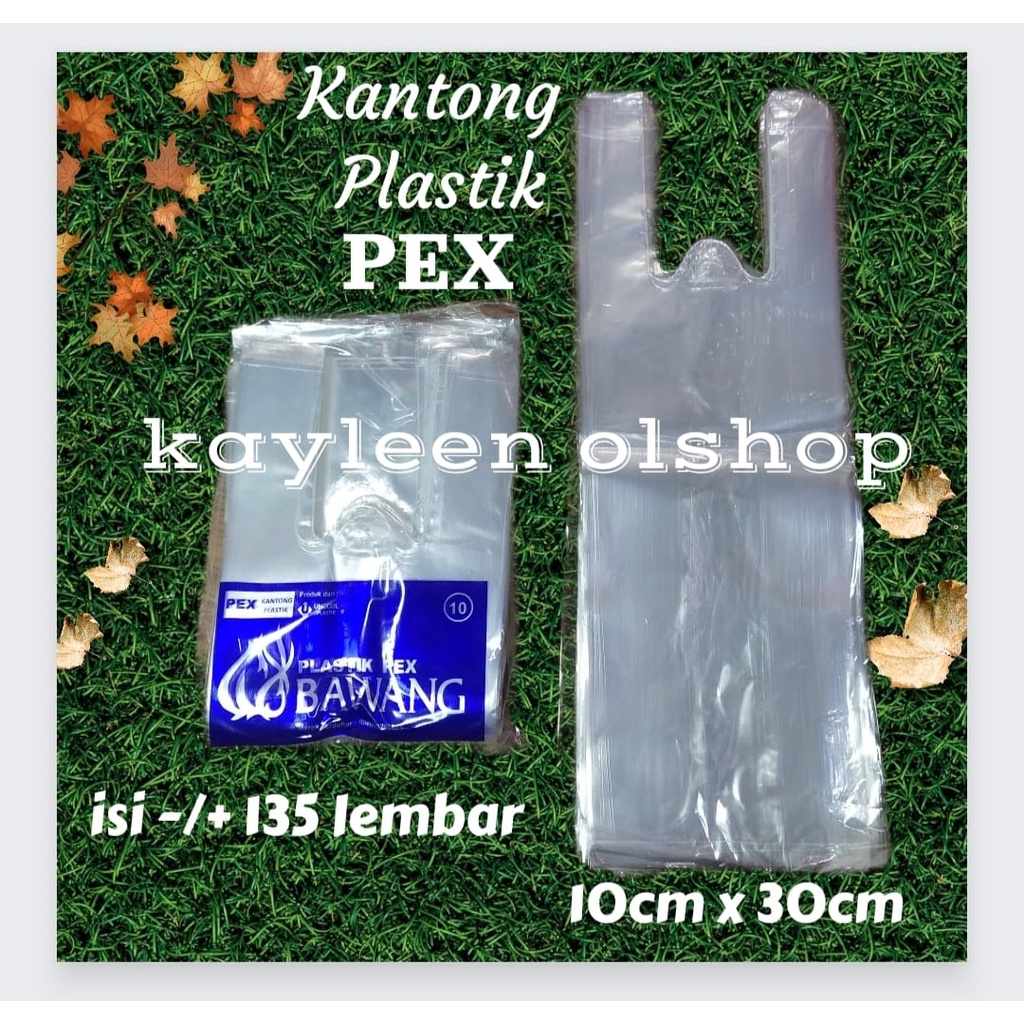 Jual Kantong Kresek Plastik Tebal Bening Transparan PE PEX Merek Bawang ...