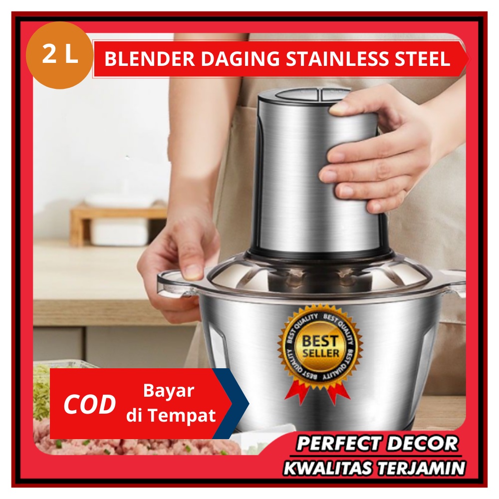 Jual Blender daging stainless chopper penggiling daging bumbu ...
