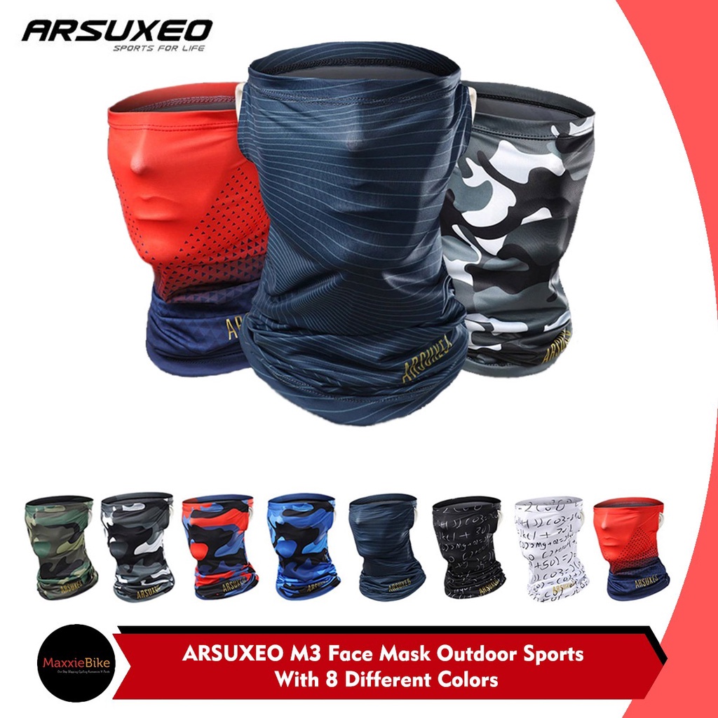 Jual ARSUXEO Masker Wajah Sepeda dan Motor Cycling Bandana Bike Face ...