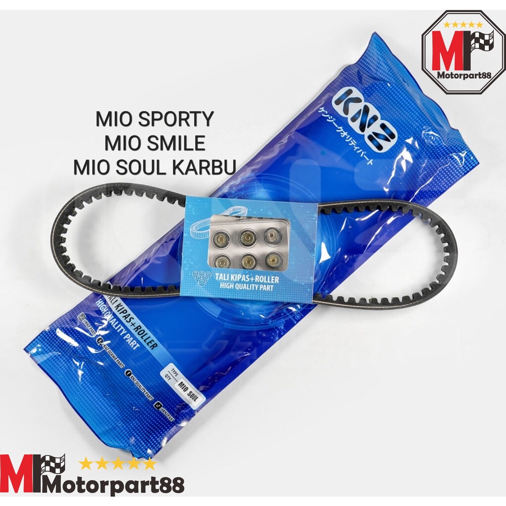 Jual VANBELT VBELT FANBELT PAKET ROLLER MIO SPORTY SMILE MIO SOUL KNZ | Shopee Indonesia
