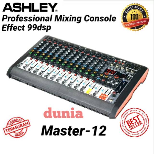 Jual Mixer Ashley Master 12 Original 12 Channel Bluetooth - USB ...