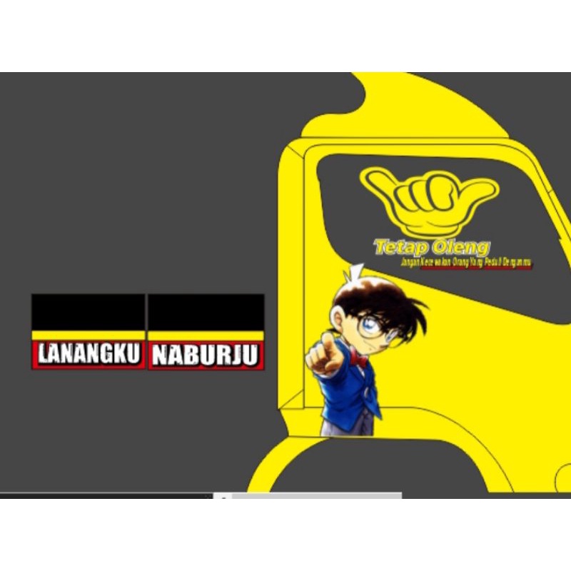 Jual sticker print kabin tulisan kaca dan tulisan kepet spakbor ...