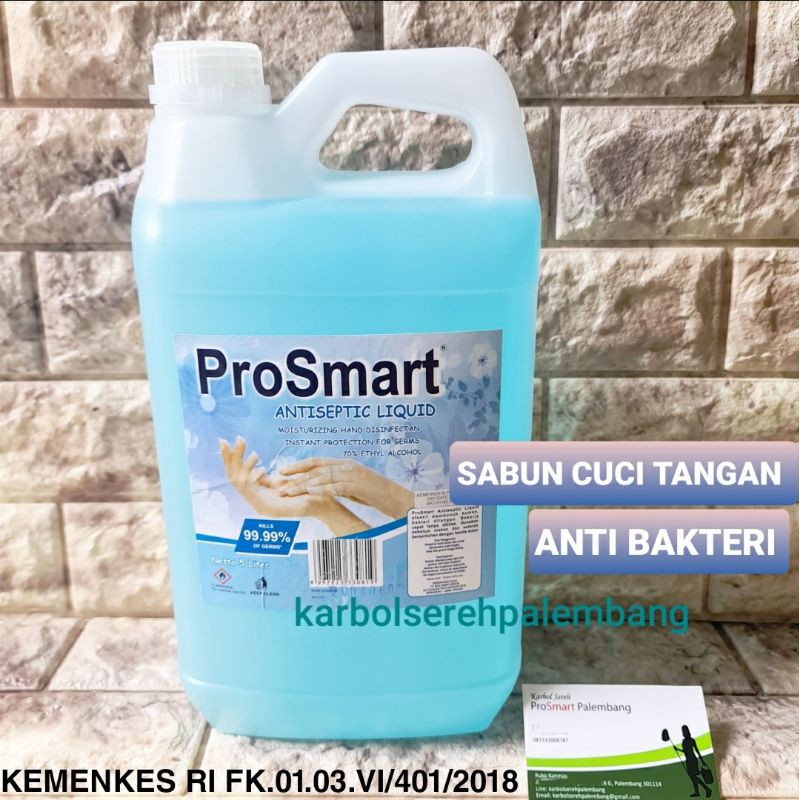 Jual SABUN CUCI TANGAN ANTI BAKTERI / antiseptic PROSMART 5Liter ...