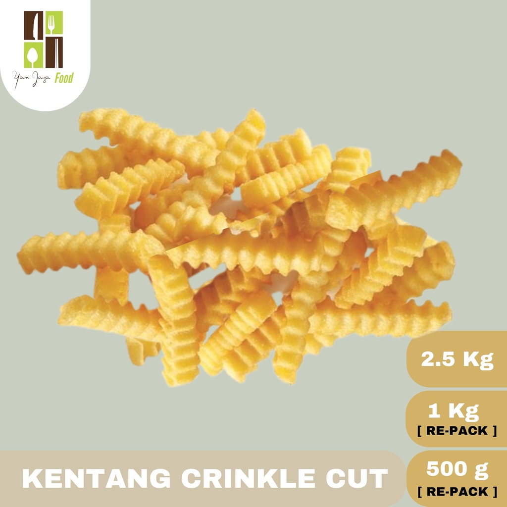 Jual Kentang Crinkle Cut Frozen Renyah Enak Bersih & Bagus [Repack ...