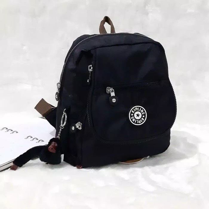 Jual Tas Ransel Kipling Mini Wanita Parasut KK 18 - Hitam | Shopee ...