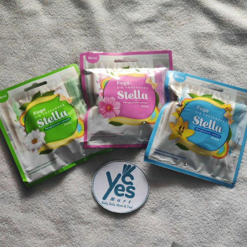 Jual COD Stella Pengharum lemari Laci gantung baju stela floral breeze ...