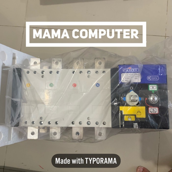 Jual Cos motorized ATS 400A 4P Change Over Switch motor Panel ATyS MERK ...